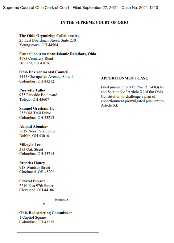 Breaking: CAIR-Ohio, Partners Sue Ohio Redistricting Commission Over ...