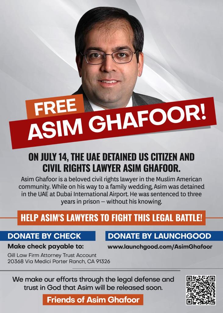 National Muslim Groups Urge Public Support for Asim Ghafoor’s Legal Fund