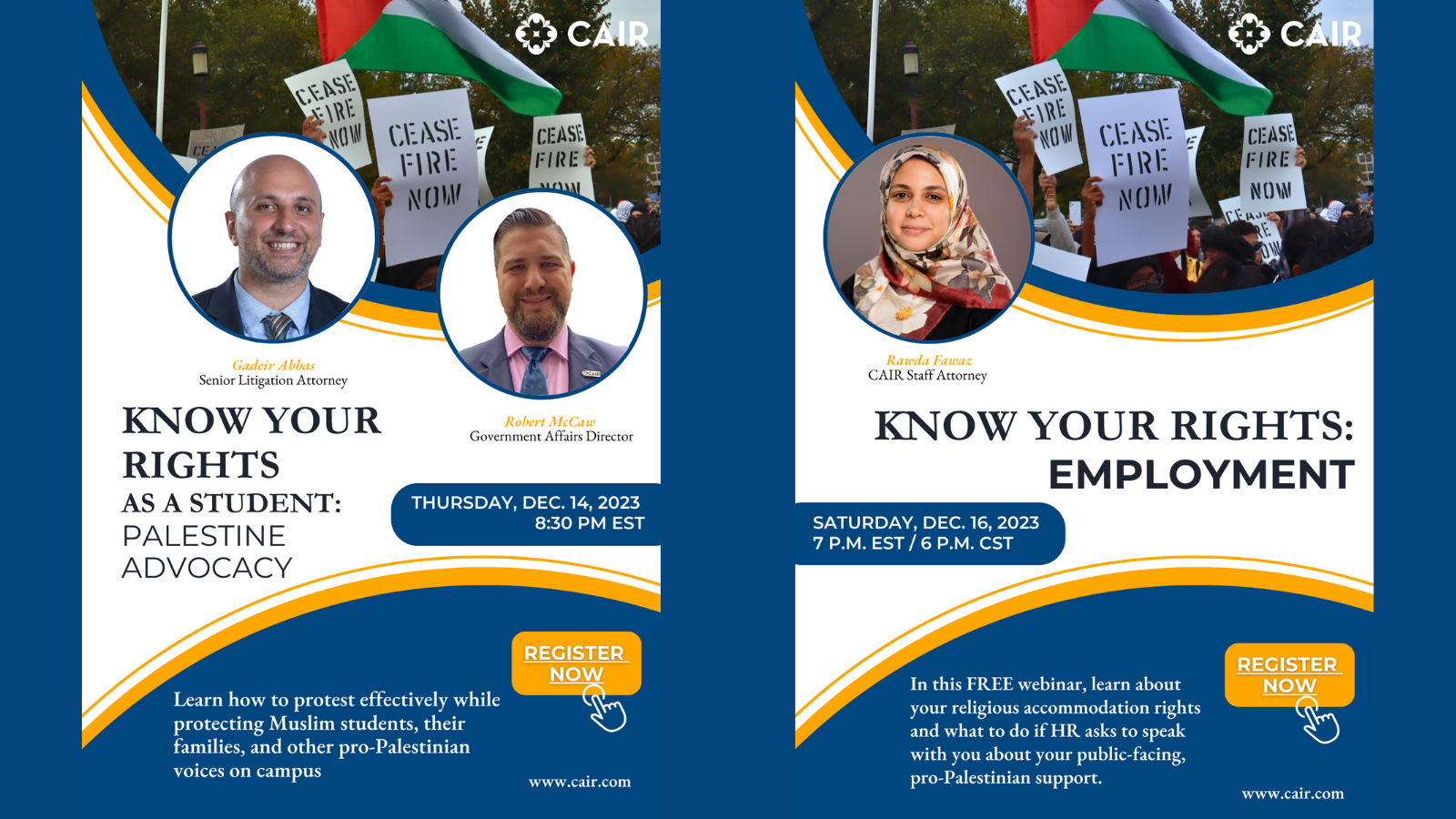 Community Advisory: Join CAIR’s Palestine Advocacy Know Your Rights ...