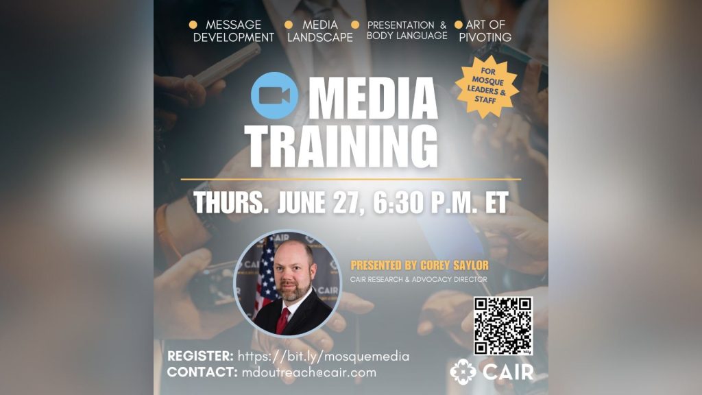 COMMUNITY ADVISORY: Mosque Leaders Invited Join Virtual CAIR Media ...