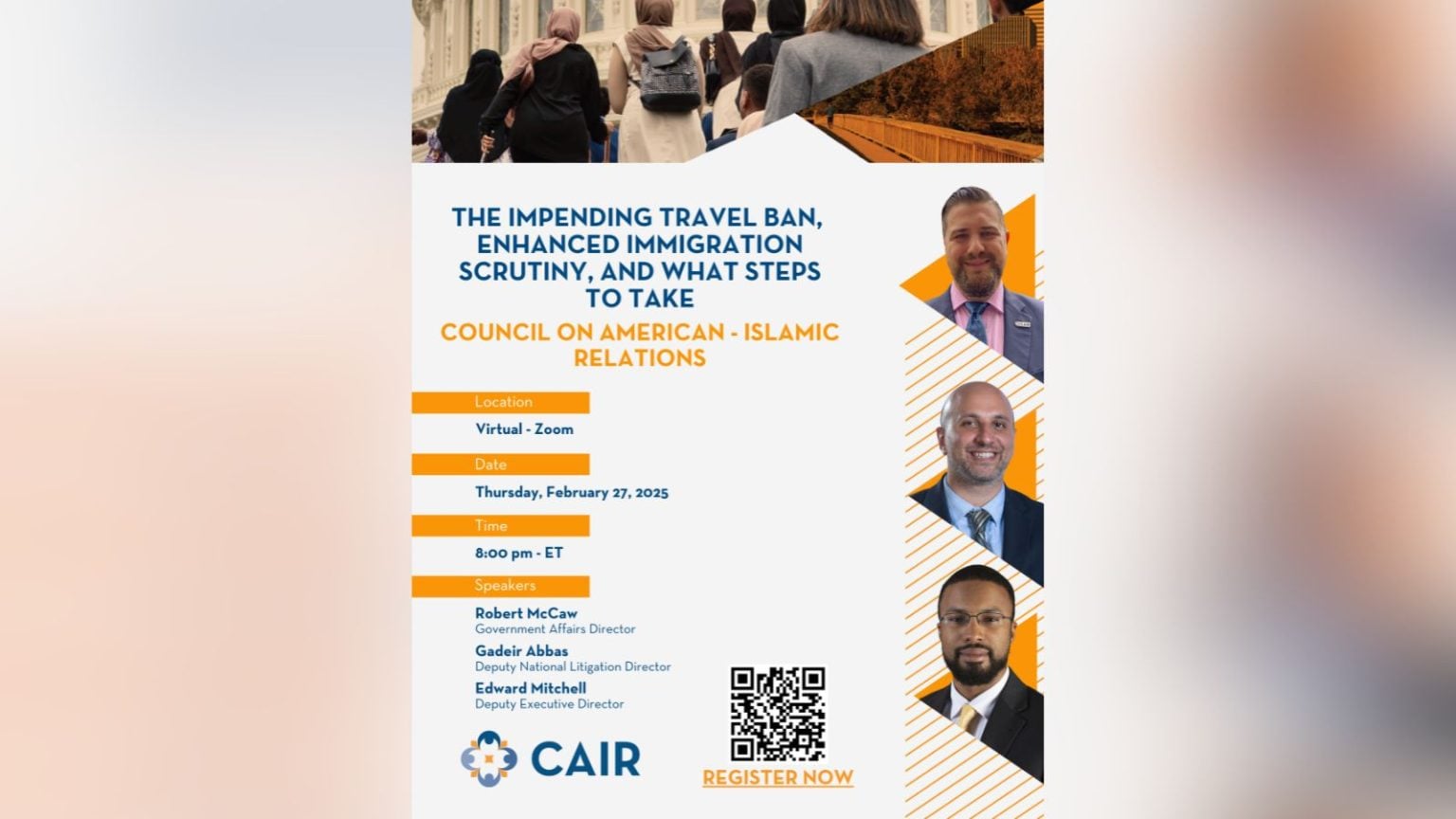 Thursday 2/27: Join CAIR’s Webinar on Impending Travel Ban, Immigration ...