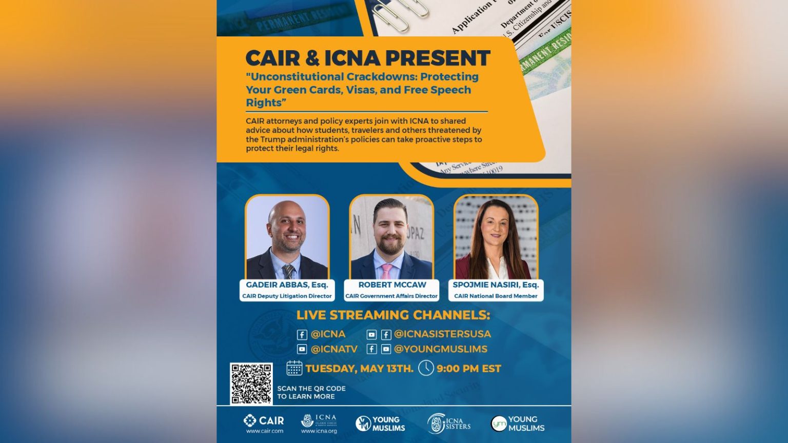 Community Advisory: Join CAIR & ICNA Webinar on Protecting Your Freedom ...