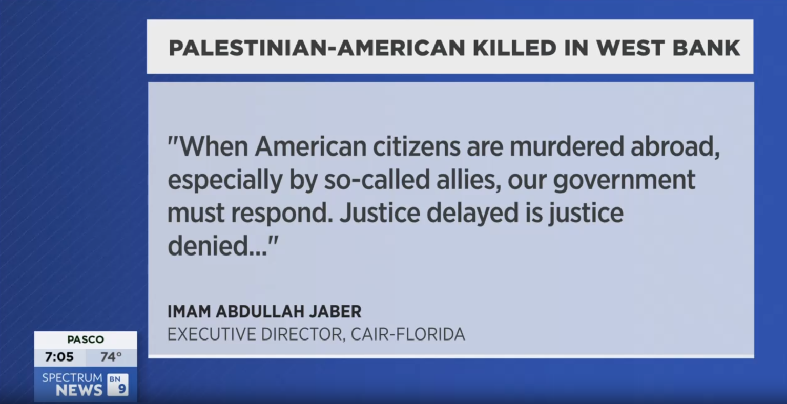 Video: CAIR-FL to Hold Press Conference with Family of American Killed ...