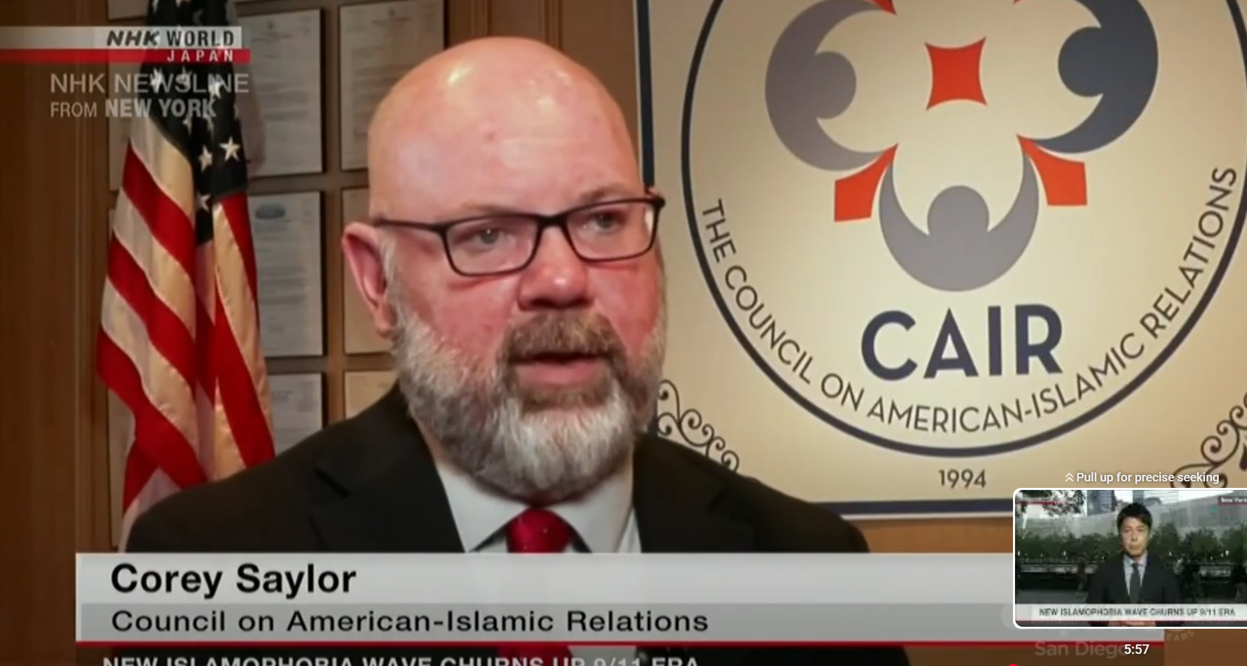 Video: CAIR Featured in NHK TV Segment on Surge of Islamophobia in US
